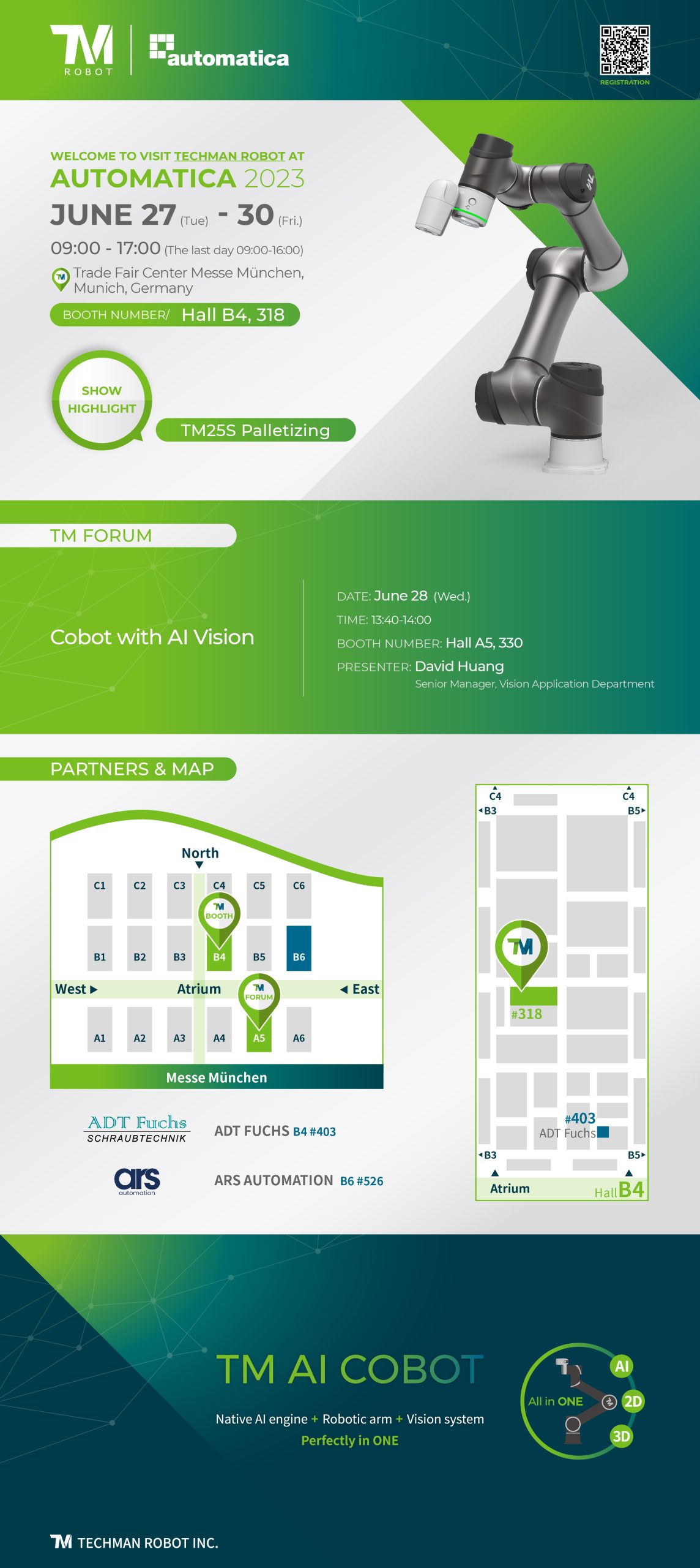 Welcome to visit Techman Robot at Automatica 2023 | Techman Robot